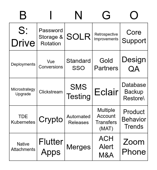 All Hands Bingo! Bingo Card