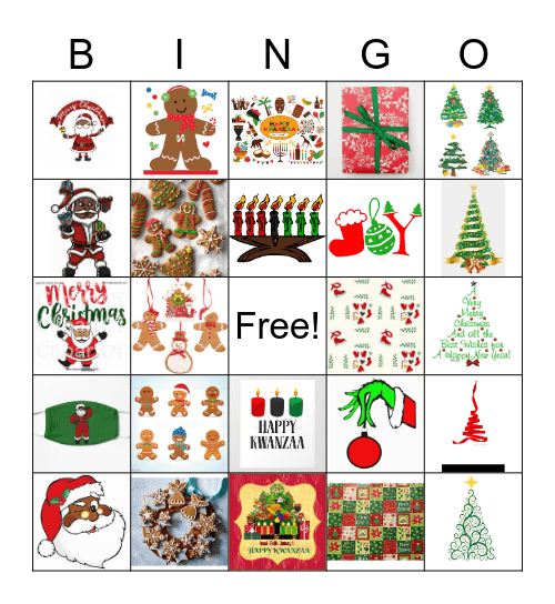 Holiday Bingo Card