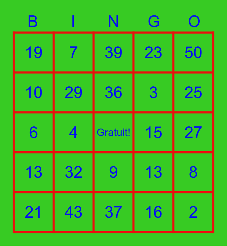 Matthew Tejada Bingo Card