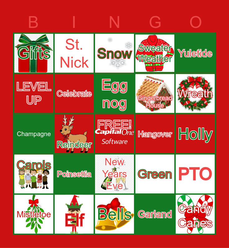 GTM All Hands Holiday BINGO Card