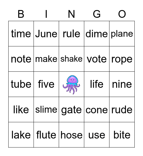 Easter Sight Words Bingo Card