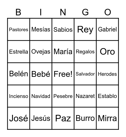 Feliz Navidad! Bingo Card