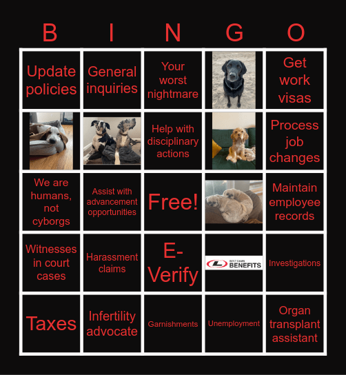 HR Bingo: the most fun you've ever had at work Bingo Card