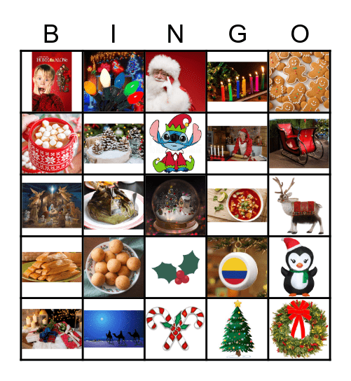 Merry Christmas! Feliz Navida! Bingo Card