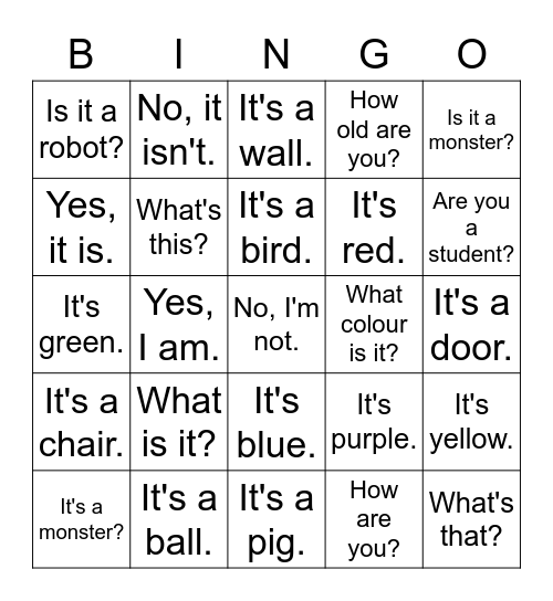 Untitled Bingo Card Untitled Bingo Card