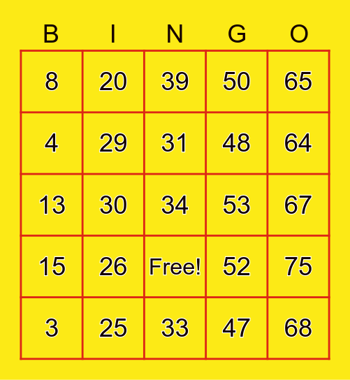 Bingo - PwC Edition Bingo Card