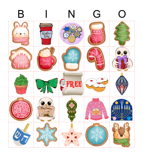 HH Holiday Bingo Card