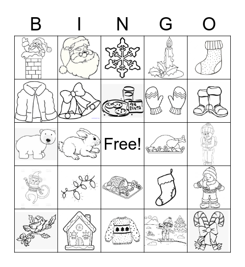 Merry Christmas! Bingo Card