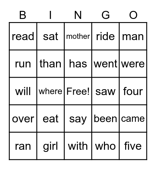 Go Ben!!!!!!!!!!! Bingo Card