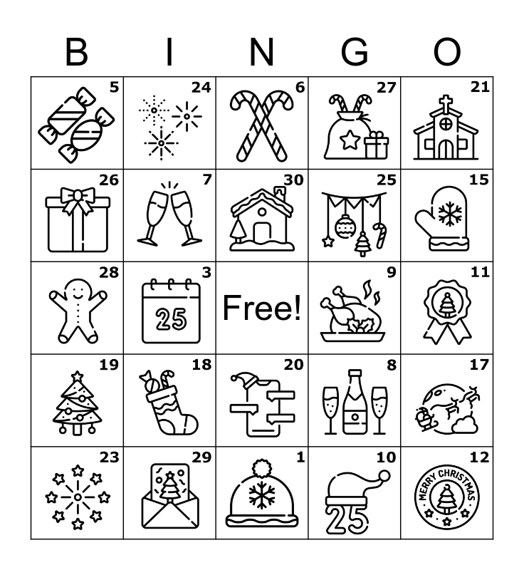 FELIZ NATAL Bingo Card