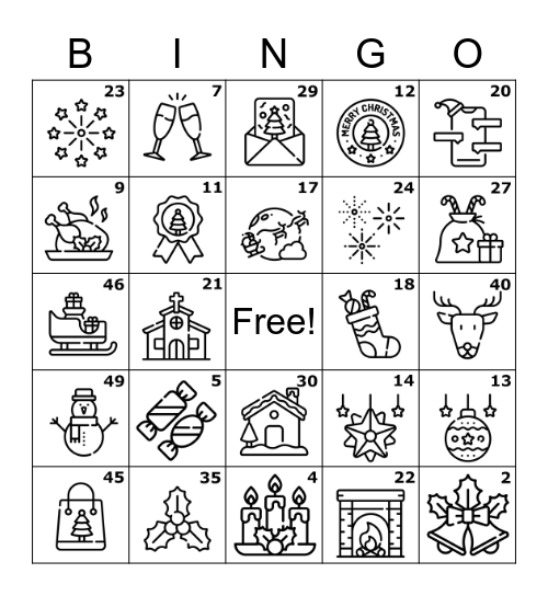 FELIZ NAVIDAD Bingo Card