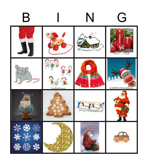 Kleine Kerstman Bingo Card