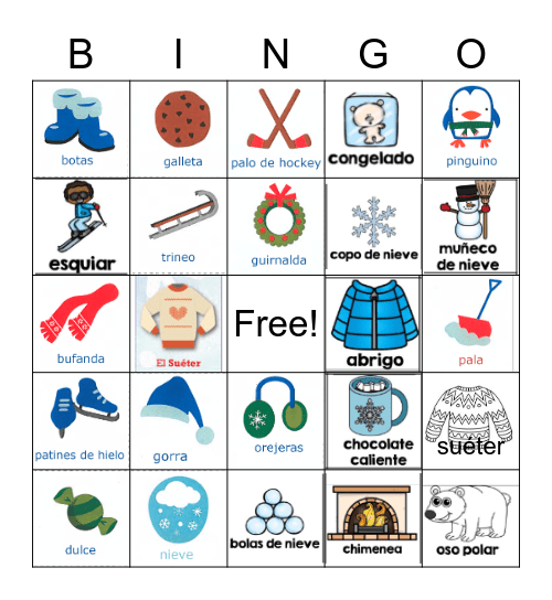 Invierno BINGO Card