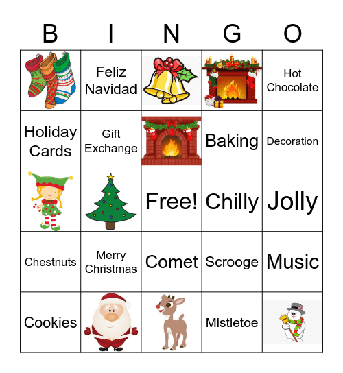 Christmas BINGO! Bingo Card