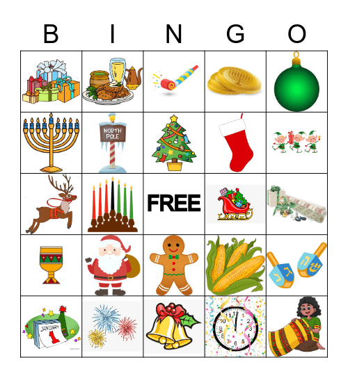 Holiday Bingo Card