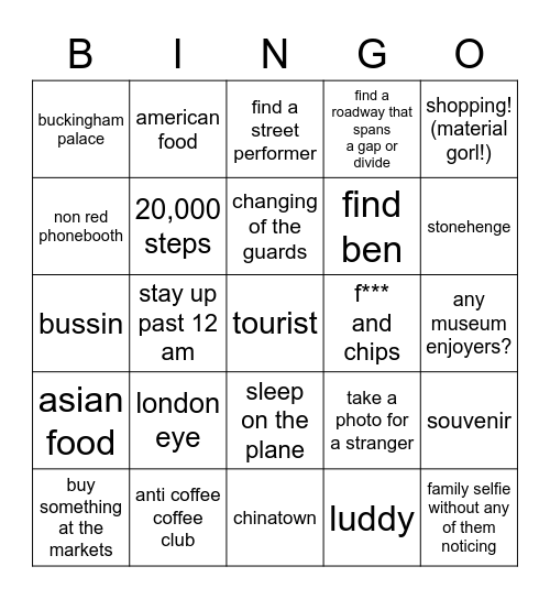 sunshine is in EU Bingo Card