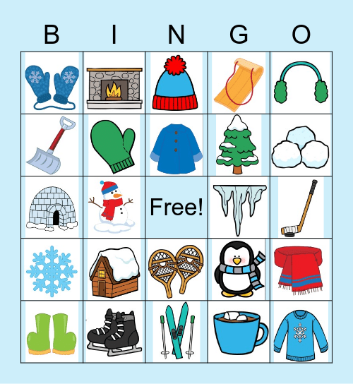 Winter Bingo Card