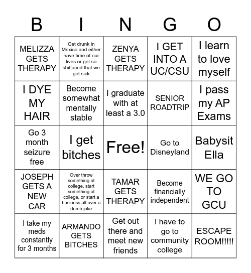 2023 Bingo Card