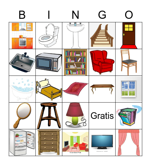 La casa Bingo Card