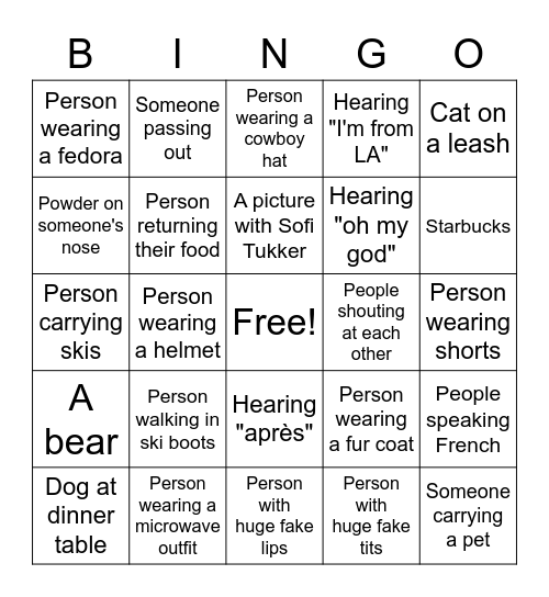 "45-Love" Birthday Bingo Card