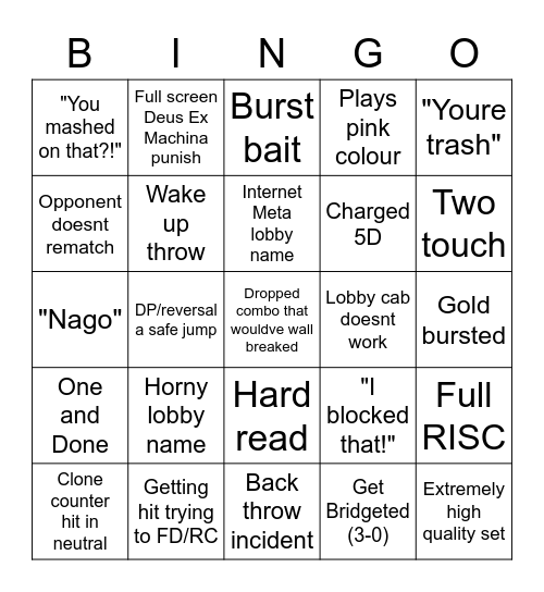 HEAVEN or HELL (HC) Bingo Card