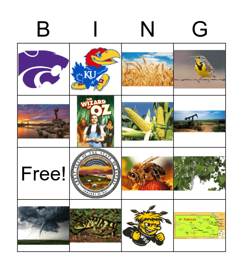 Kansas Day Bingo Card