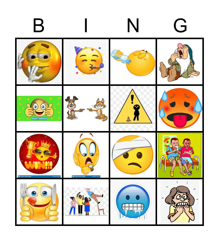 Tener Expressions Bingo Card