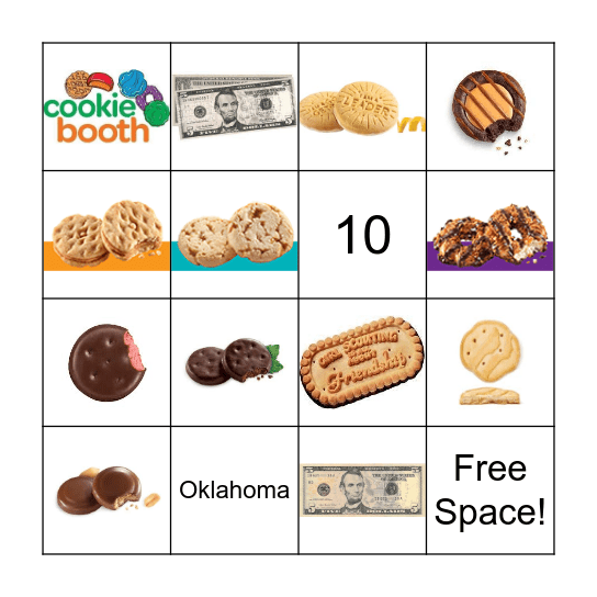Cookie History Bingo Card