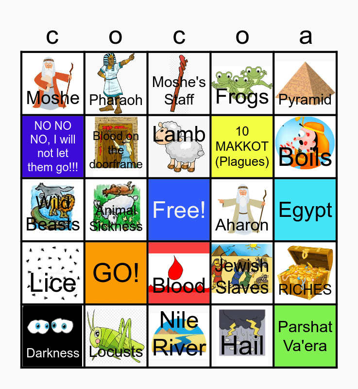 10 Makkot Bingo Card