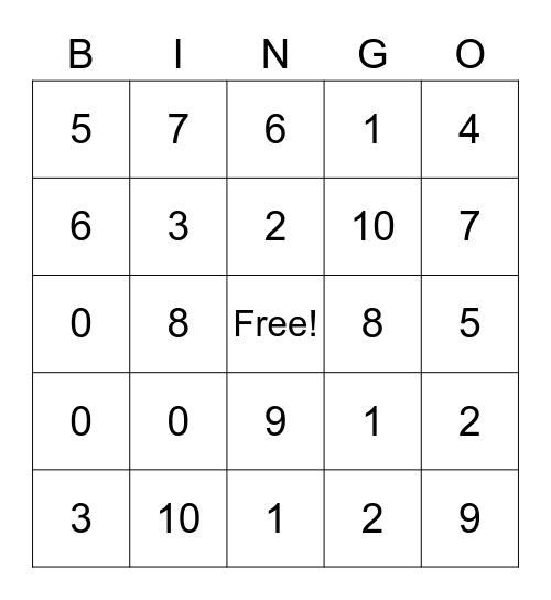 Adding Bingo Card