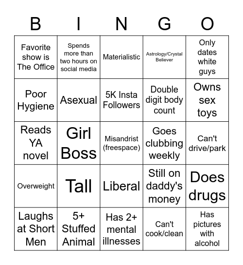 Red Flag Bingo (Equal Rights Ed.) Bingo Card🦡 Explore o universo das ...