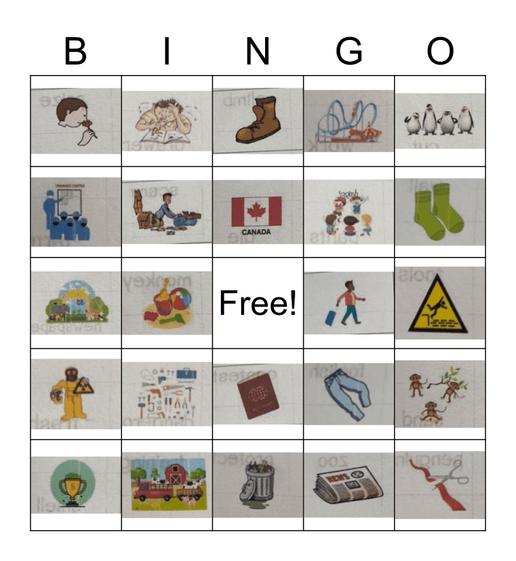 Vocab 4 Bingo! Bingo Card
