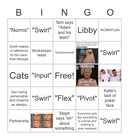 Help Bingo Card