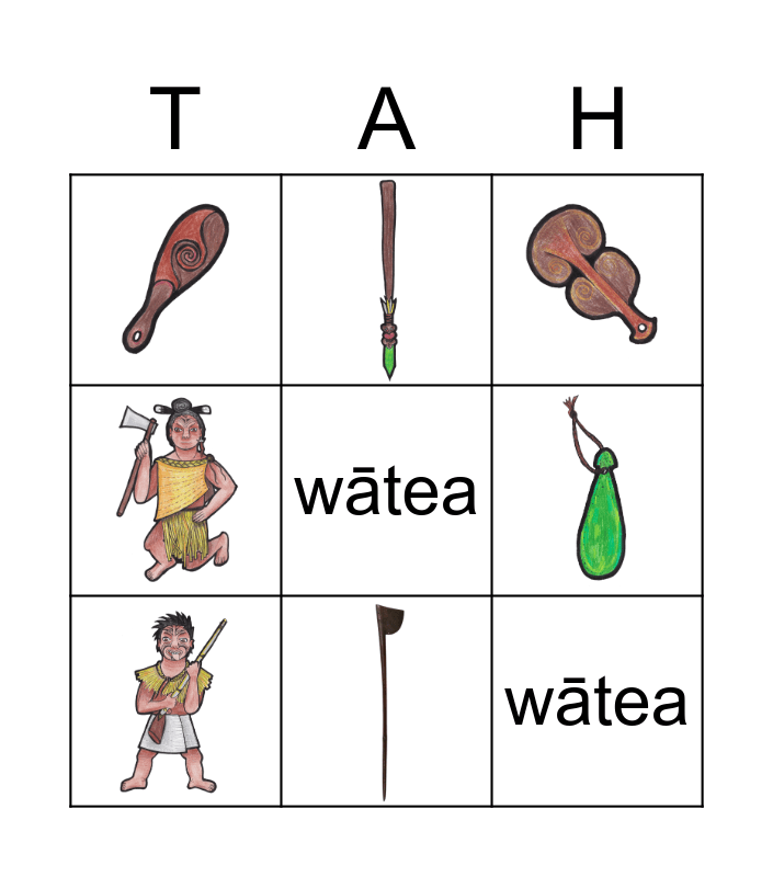 NGĀ RĀKAU A TŪMATAUENGA Bingo Card