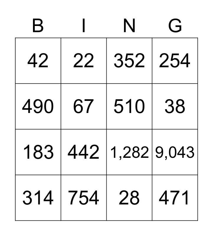Volume of Cylinders & Cones Bingo Card