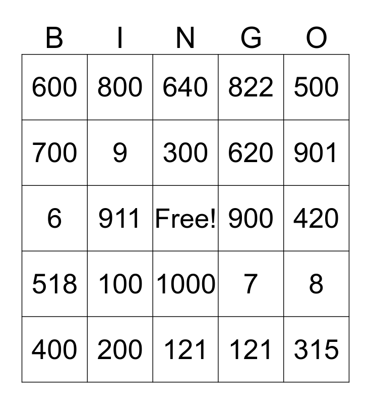 RIP SPANISH Bingo Card