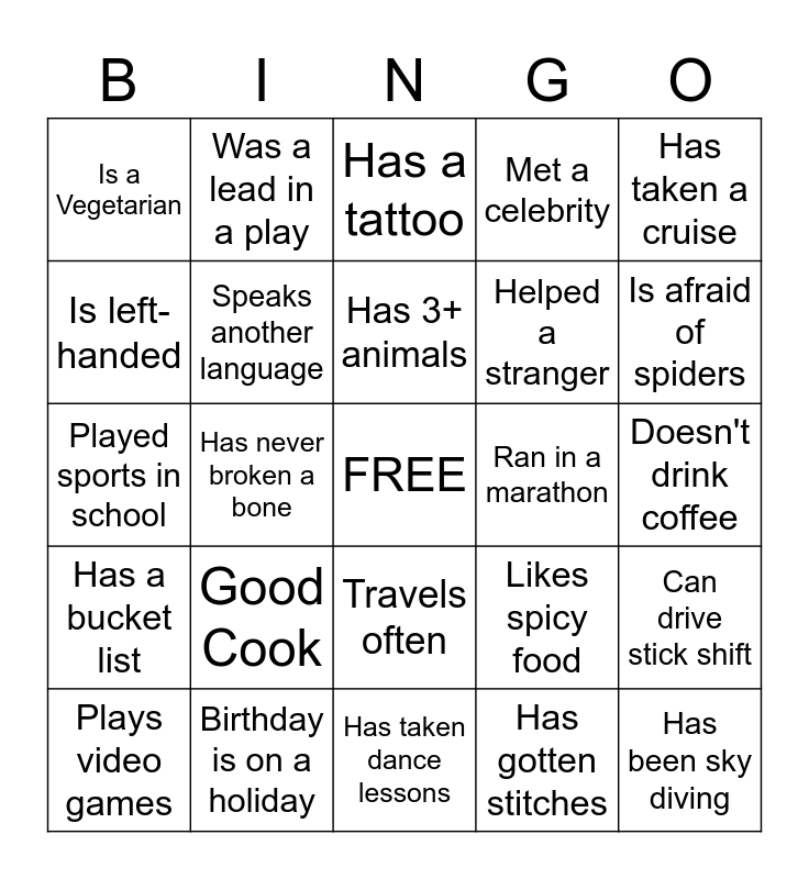 Water Cooler Bingo (1) Bingo Card