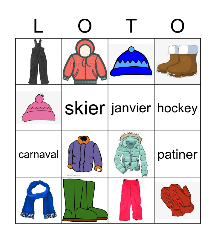 lotto Feb. 17 2023 hiver Bingo Card