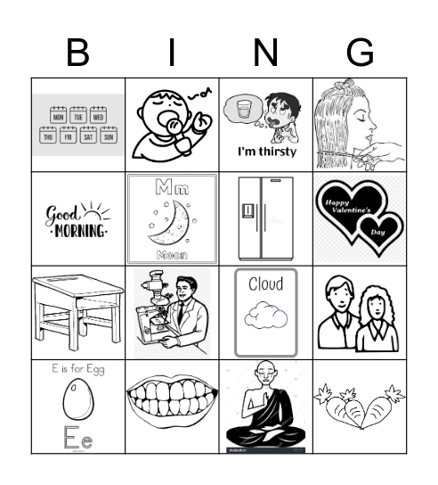 BINGO, 3rd Term, Week 8 Bingo Card