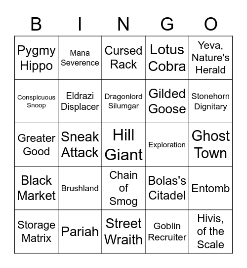 Pull Box Bingo!! Bingo Card