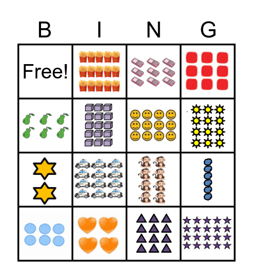 Arrays BINGO Card