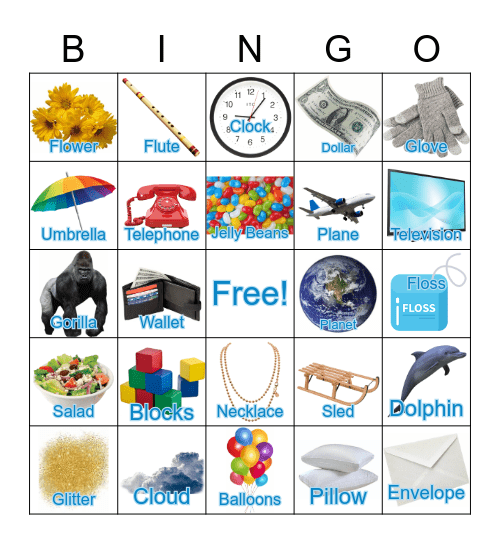 Description /l/ Bingo Card