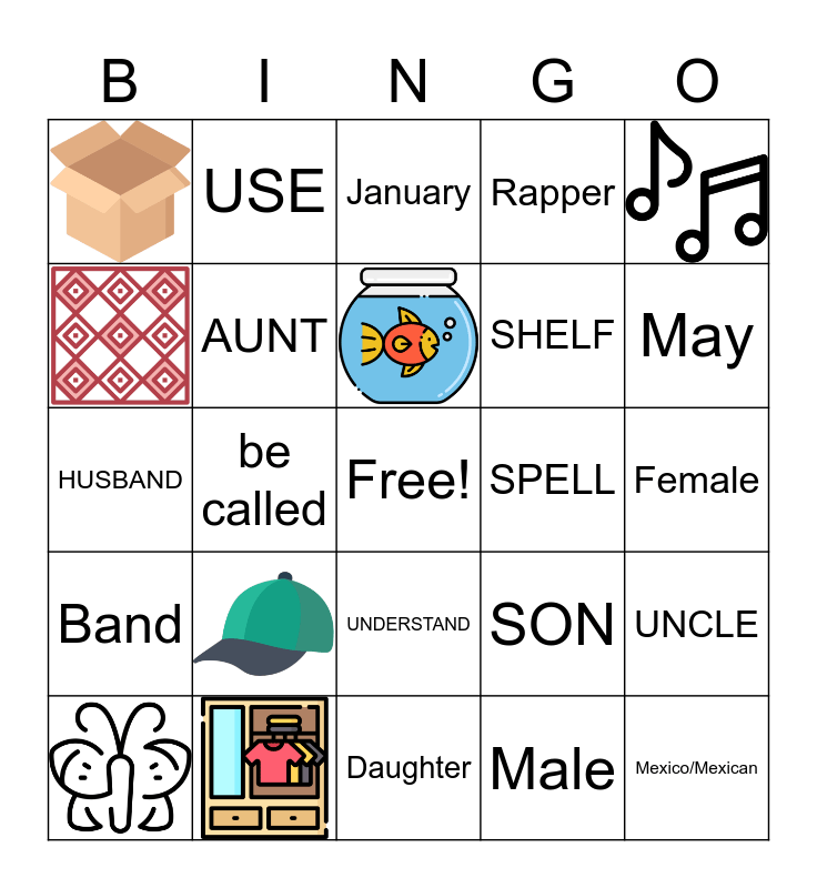 BOOK 2 HELLO Bingo Card