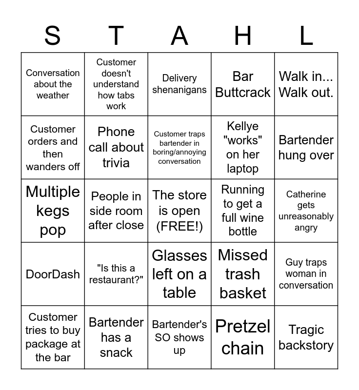 Das Bingo Card