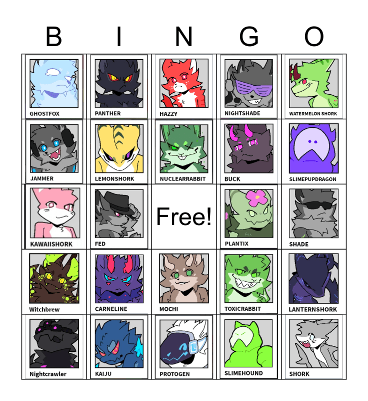 Gootraxian Bingo Card