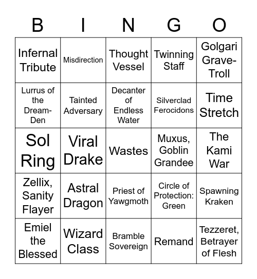 Pull Box Bingo!!! Bingo Card