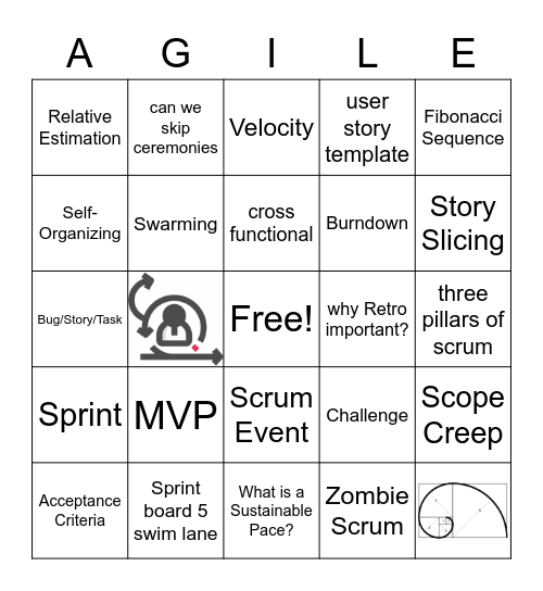 AGILE BINGO for Team Bingo Card