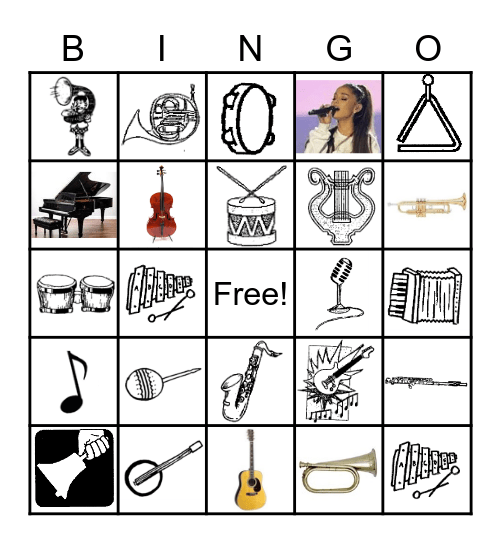 MUSIC Bingo Card