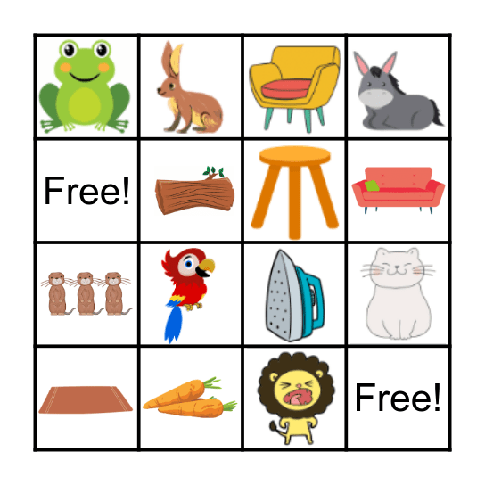 Oi Frog! Bingo Card