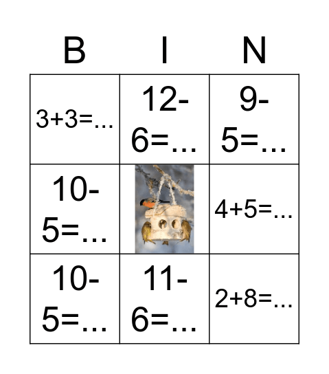 Real Number System Bingo Card